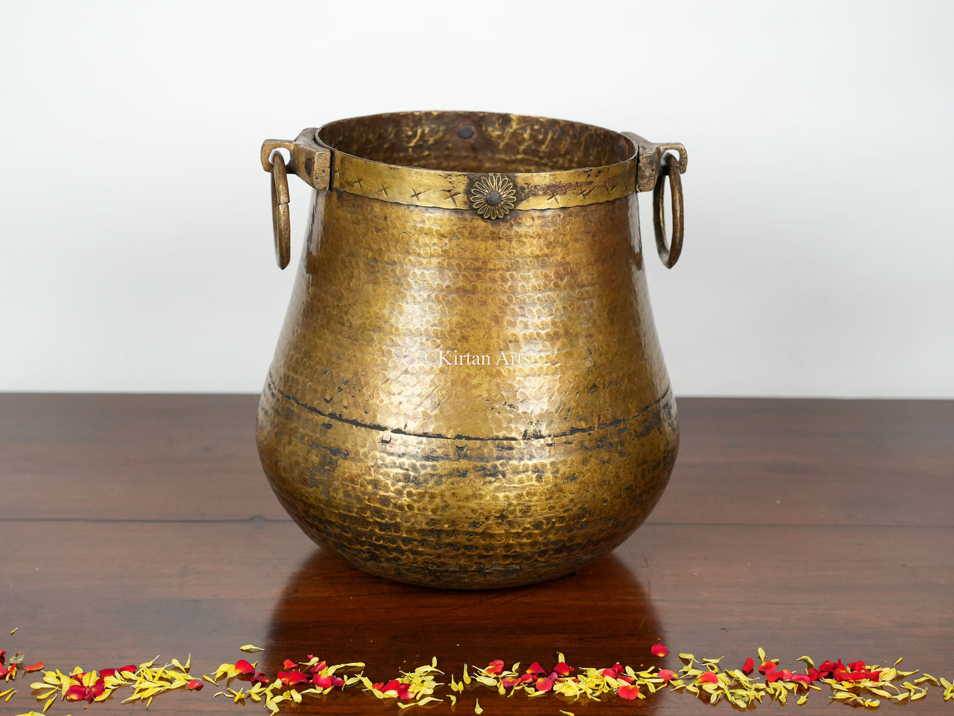 Antique Brass Planter/Pot | 12" | Antique Finish – Kirtan Arts