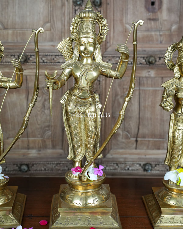 Brass Ram Darbar Set | Finely Sculpted | 26" (4Pc Set) – Kirtan Arts