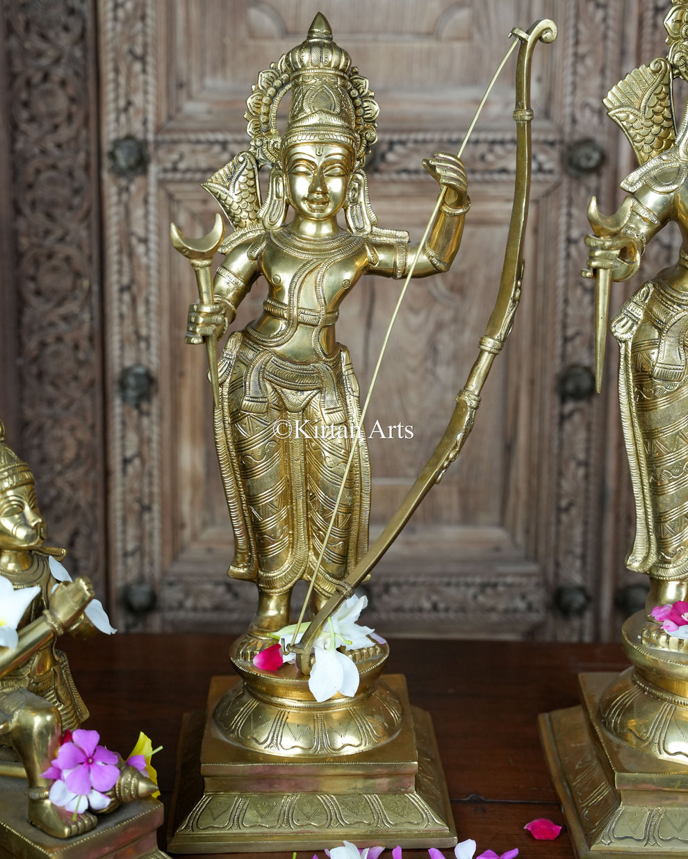 Brass Ram Darbar Set | Finely Sculpted | 26" (4Pc Set) – Kirtan Arts